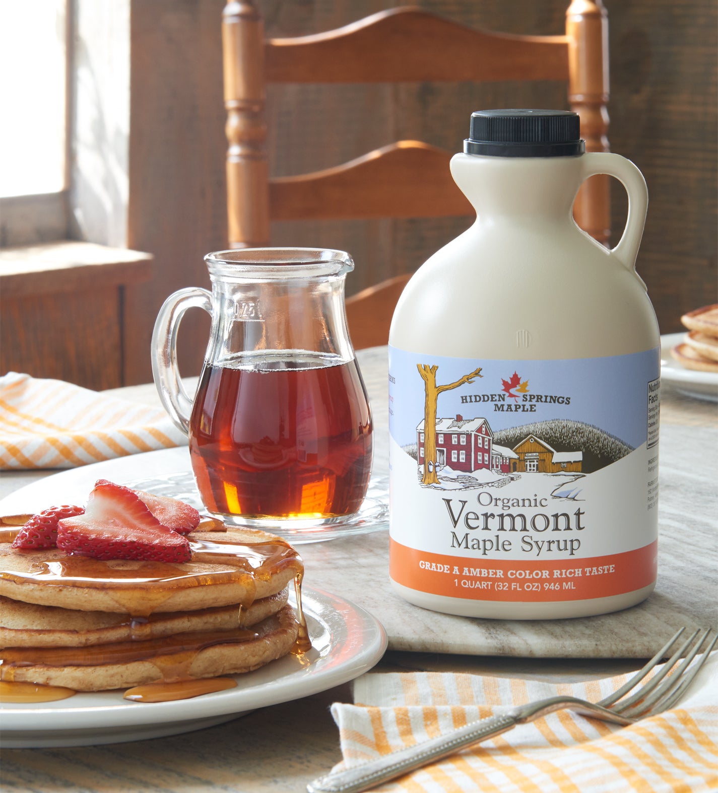 Plastic Jug, Organic Maple Syrup – Hidden Springs Maple