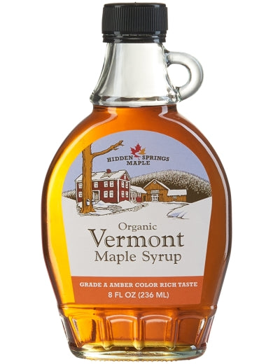 Glass Bottle, Organic Maple Syrup – Hidden Springs Maple