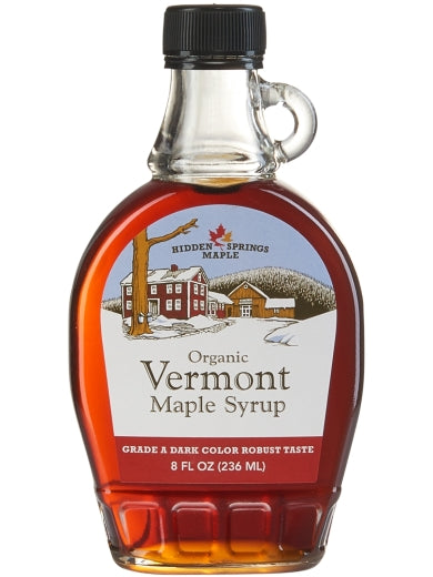 Glass Bottle, Organic Maple Syrup – Hidden Springs Maple